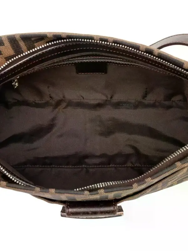 Fendi Zucca Canvas Shoulder Bag - Brown
