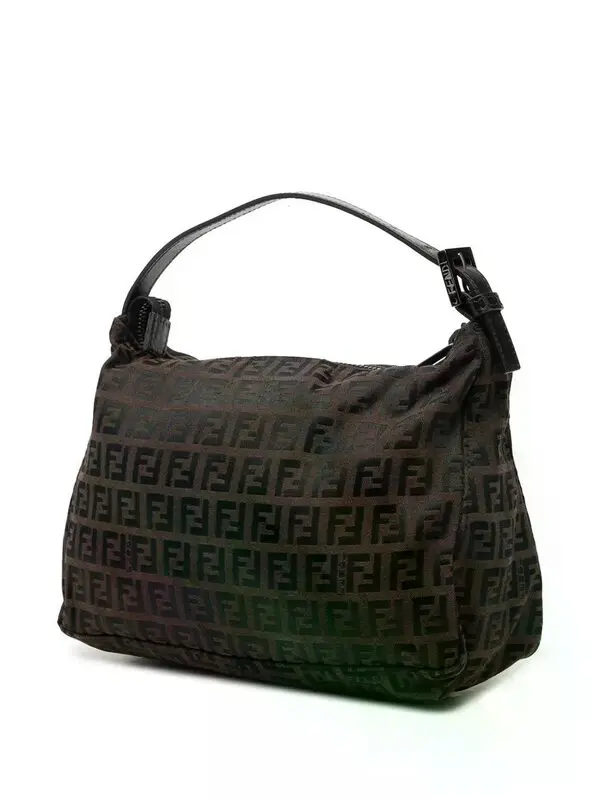 Fendi Zucchino Canvas Handbag - Brown