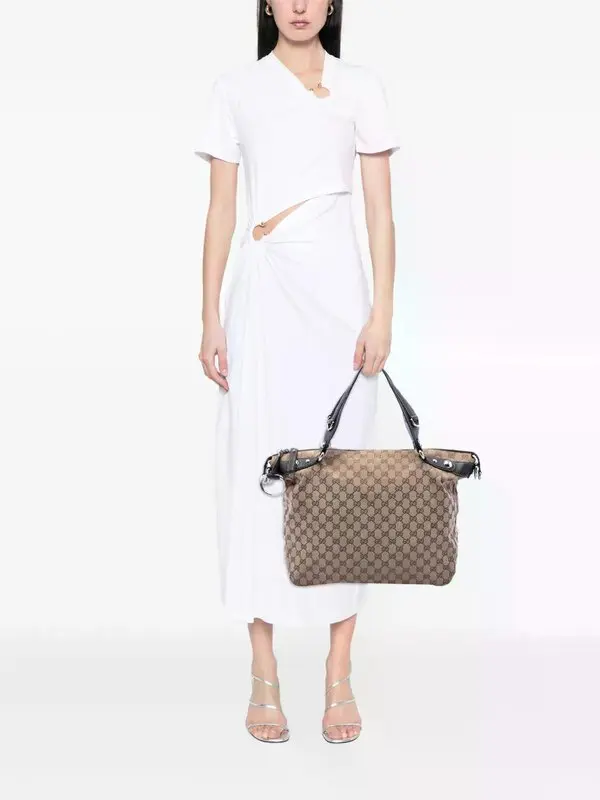 Gucci Gg Canvas Icon Bit Satchel