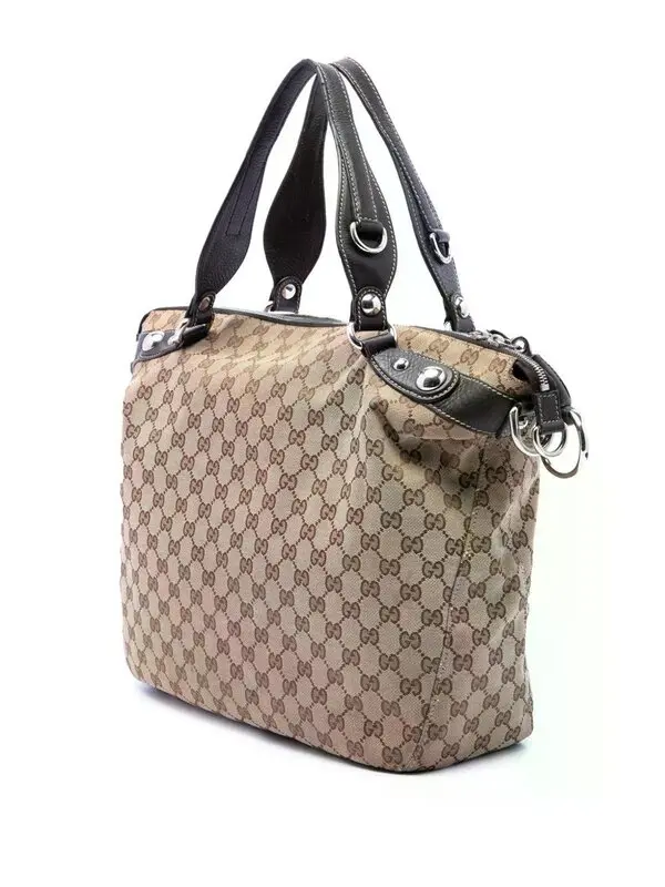 Gucci Gg Canvas Icon Bit Satchel
