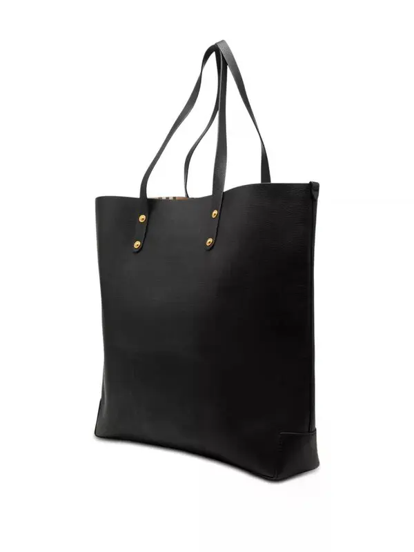 Burberry Large Embossed Leather Crest Tote Bag