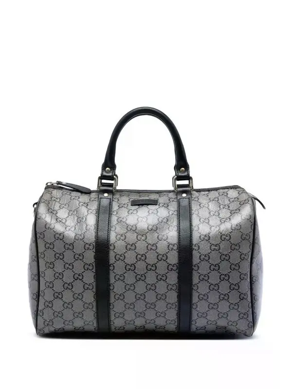 Gucci Medium Gg Crystal Joy Boston Bag - Grey
