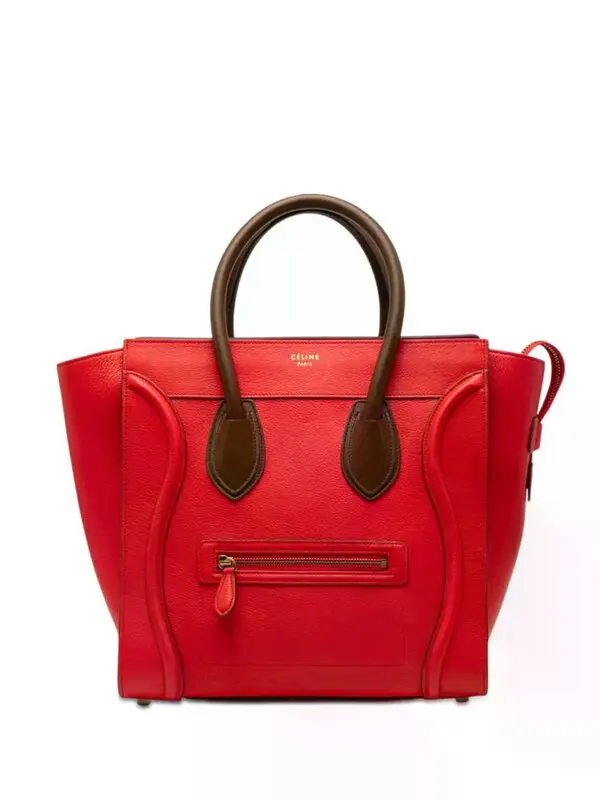 Celine Mini Luggage Tote Bag - Red
