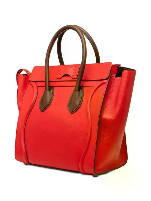 Celine Mini Luggage Tote Bag - Red