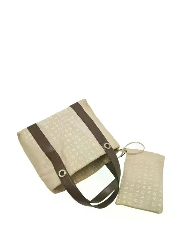 BVLGARI Canvas Logomania Tote Bag