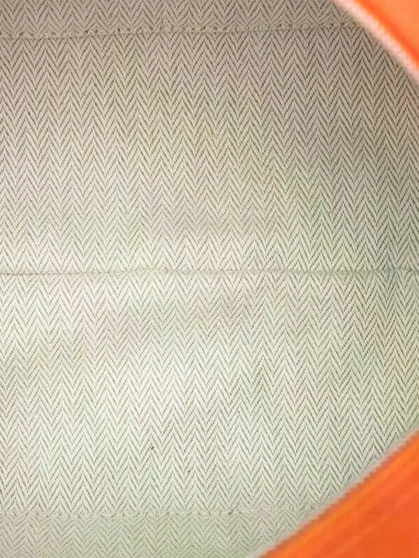Hermès Toile De Jouy "a Brac" Case Vanity Bag - Orange