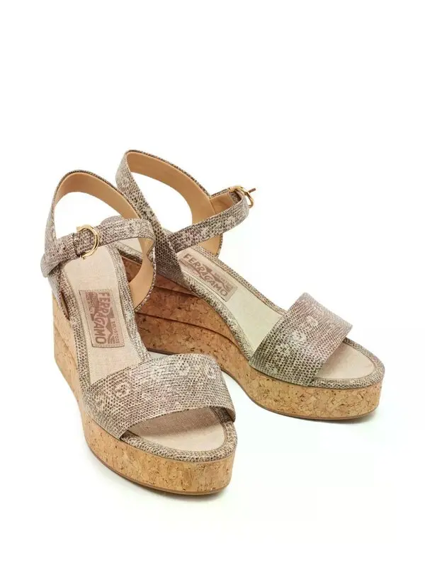 FERRAGAMO Madea Leather Heeled Sandals