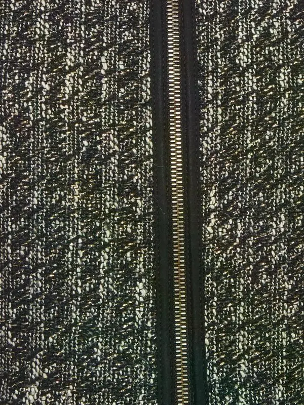 Red Valentino Tweed Peplum Zip-up Jacket