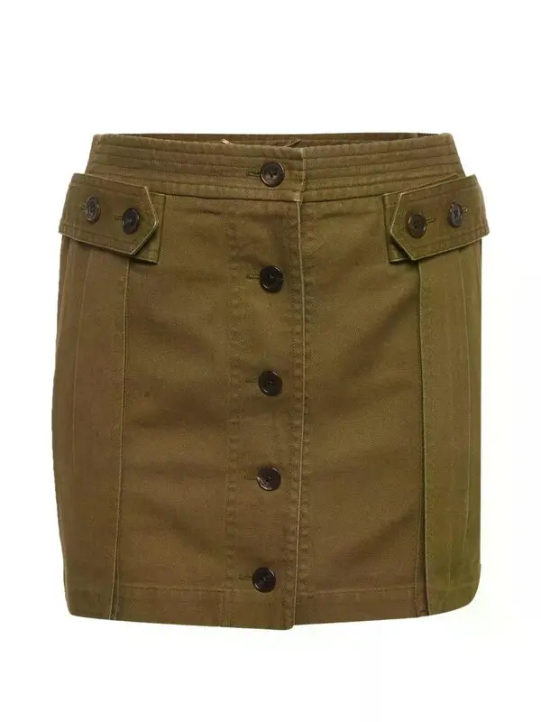 Saint Laurent Button-up Mini Skirt