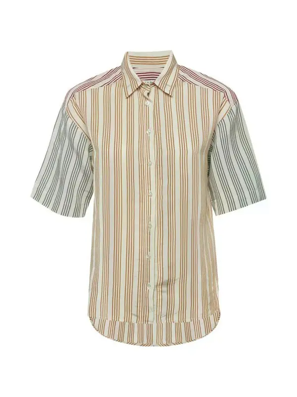 Sandro Striped Satin Shirt