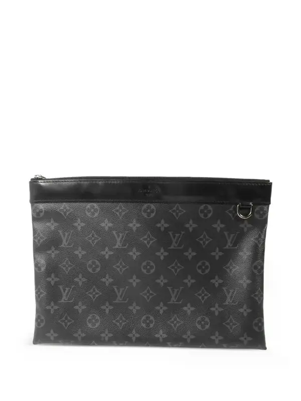LOUIS VUITTON Discovery Pochette Monogram Eclipse Clutch Bag