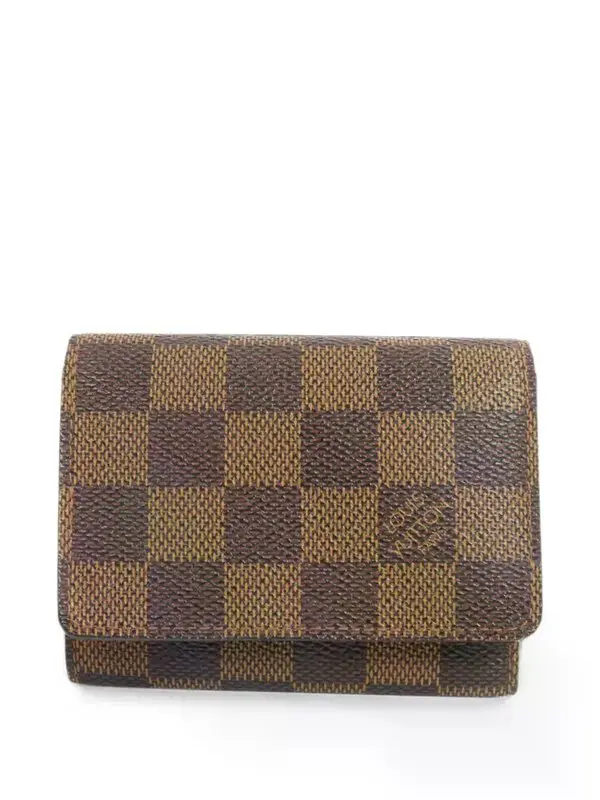 LOUIS VUITTON Damier Enveloppe Card Holder - Brown