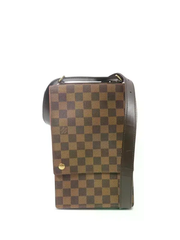 LOUIS VUITTON Damier Ebene Portobello Shoulder Bag - Brown