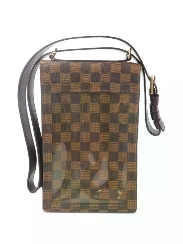 LOUIS VUITTON Damier Ebene Portobello Shoulder Bag - Brown