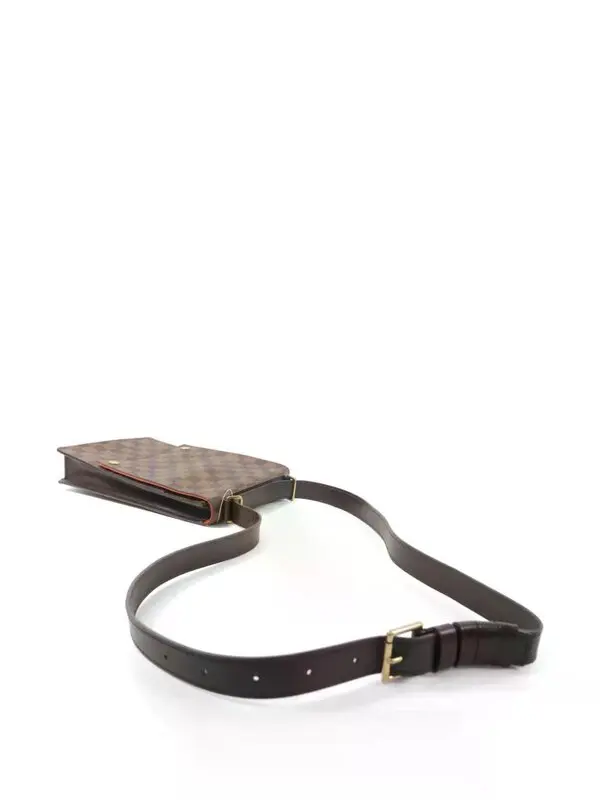 LOUIS VUITTON Damier Ebene Portobello Shoulder Bag - Brown