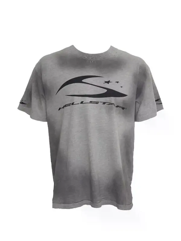 HELLSTAR Logo-print T-shirt - Grey
