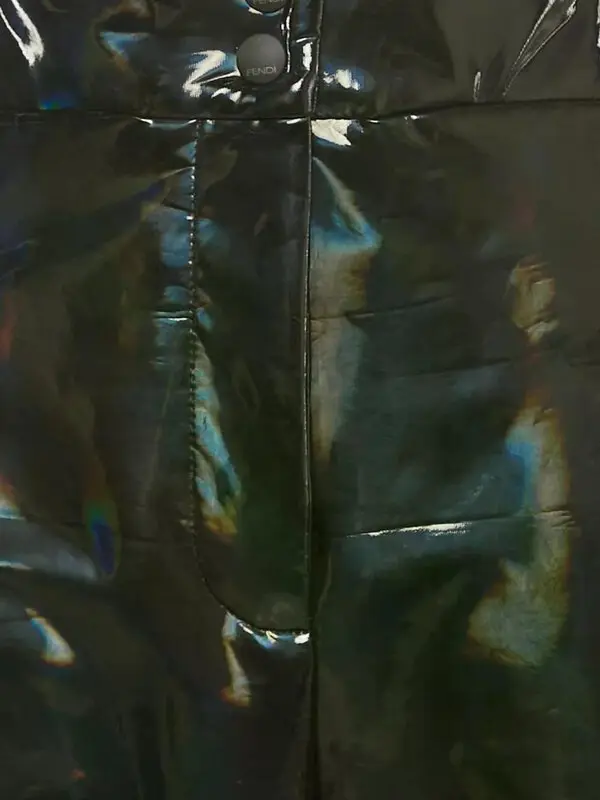 Fendi Logo Strip Holographic Ski Pants