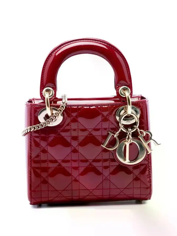 Dior Mini Lady Satchel - Red