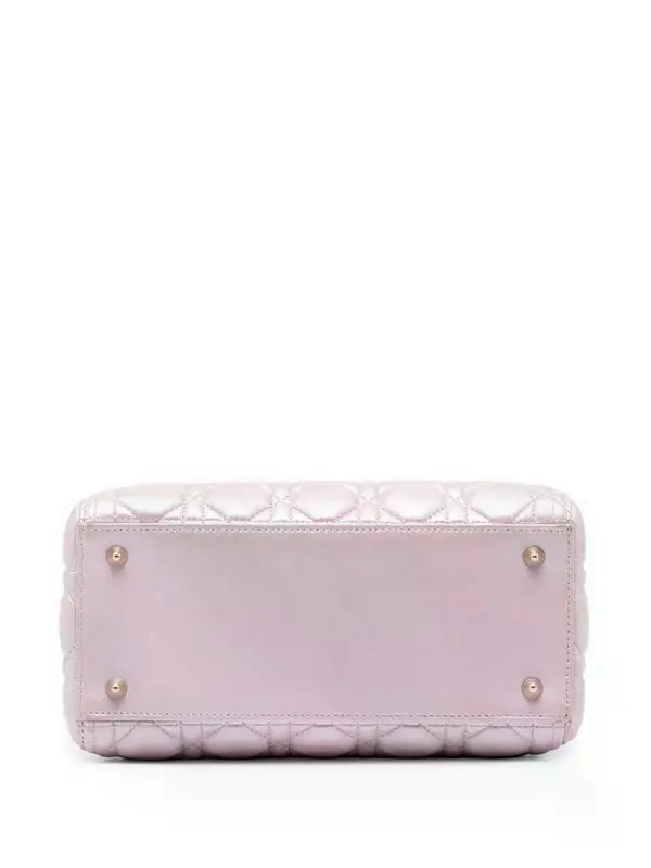Dior Medium Lambskin Cannage Lady Satchel - Pink