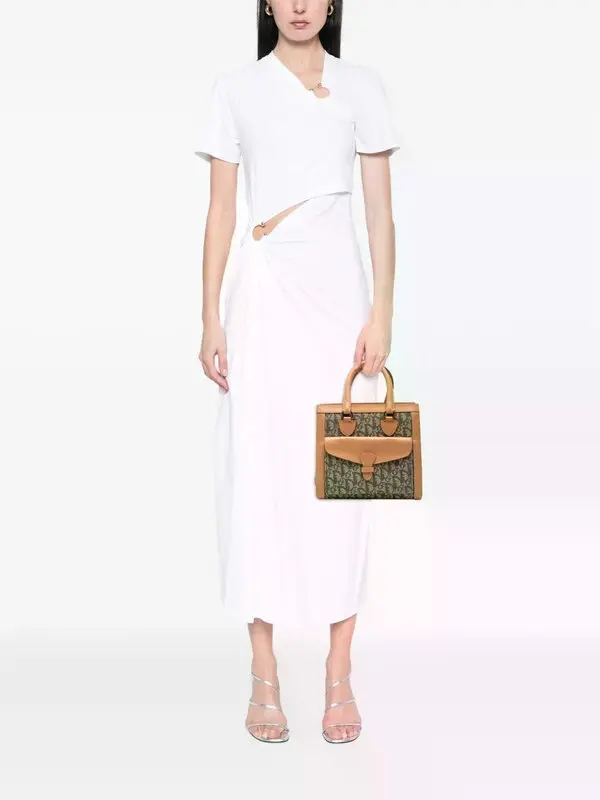 Dior Diorissimo Trotter Canvas Pocket Tote Bag