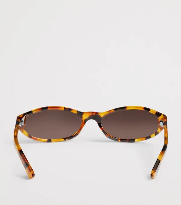 Balenciaga Tortoiseshell Neo Round Sunglasses