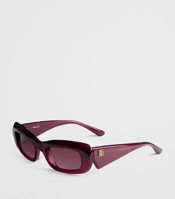 Balenciaga Diva Rectangle Sunglasses