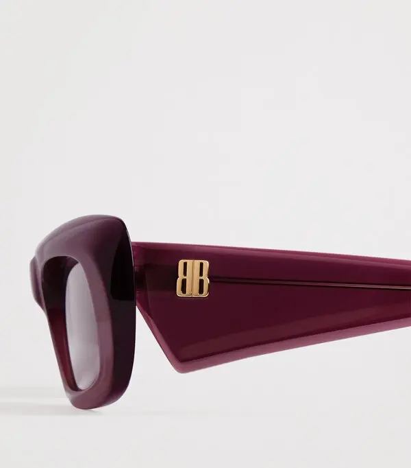 Balenciaga Diva Rectangle Sunglasses