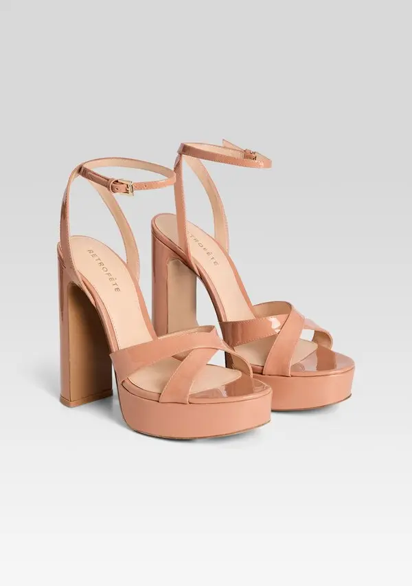 Retrofete Melodia Platform Sandal - Nude