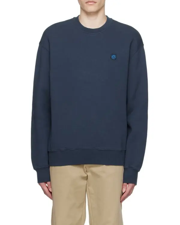 Maison Kitsuné Fox Patch Crewneck Sweatshirt
