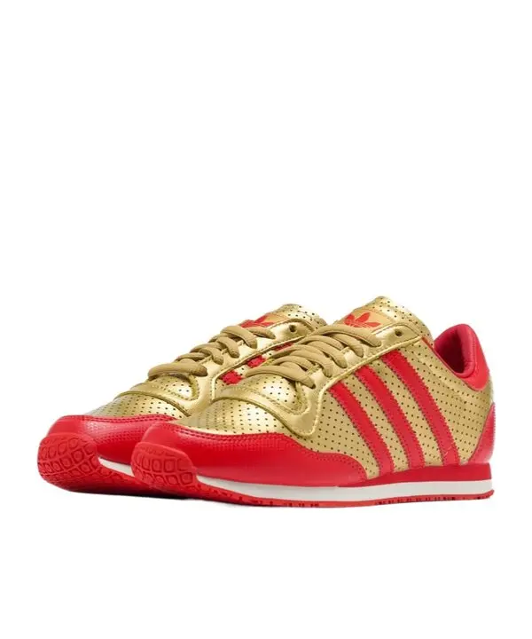 Adidas Galaxy Og Perforated Leather Trainers