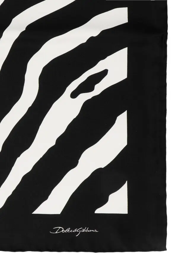 Dolce & Gabbana Dolce Gabbana Logo Print Scarf