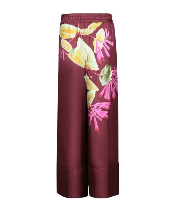 PIERRE-LOUIS MASCIA Floral Wide-leg Pants