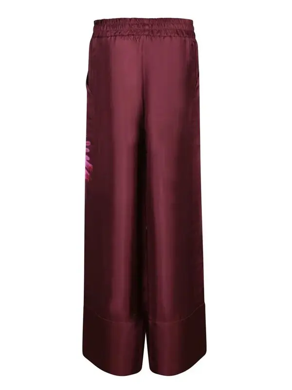 PIERRE-LOUIS MASCIA Floral Wide-leg Pants