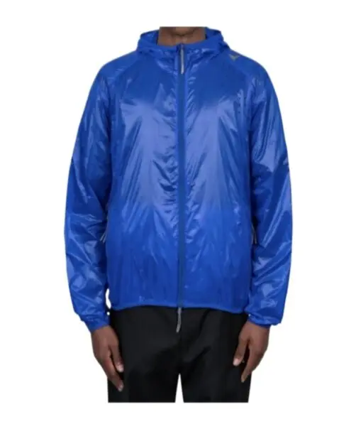 ROA Hooded Jacket With Micro Tear-resistant Pattern - Blue