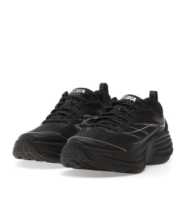 Hoka One One Round Toe Lace-up Sneakers