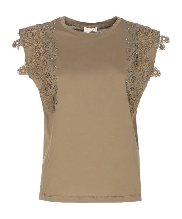 Liu Jo Embellished Crewneck T-shirt