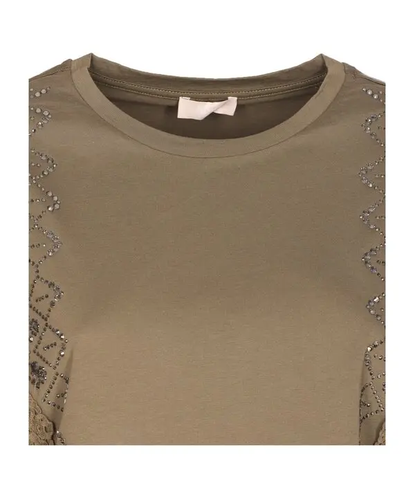 Liu Jo Embellished Crewneck T-shirt