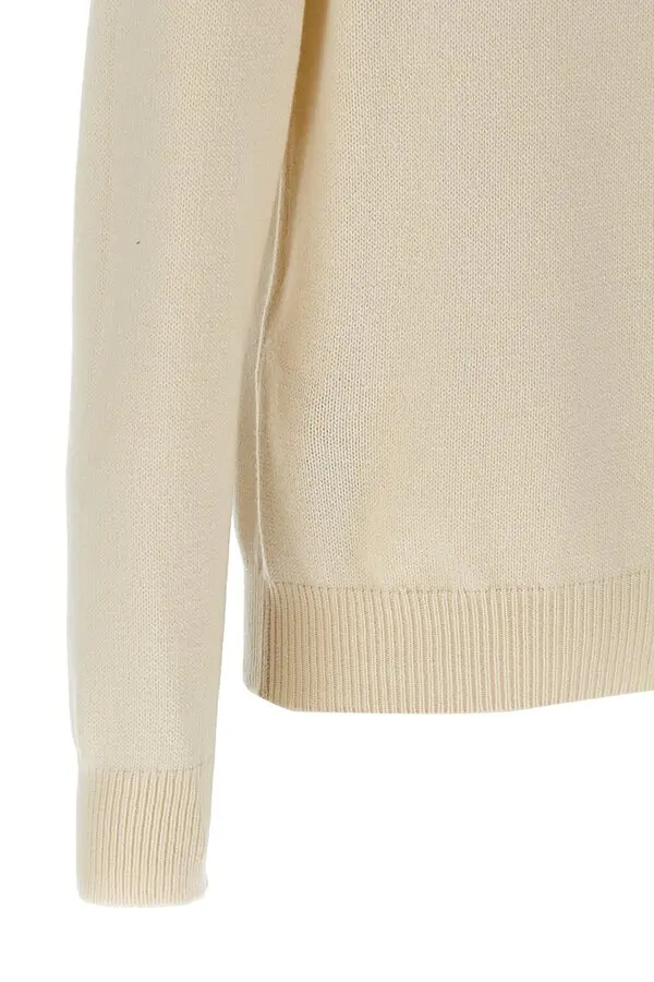 Gucci Long-sleeved Crew Neck Sweater - White