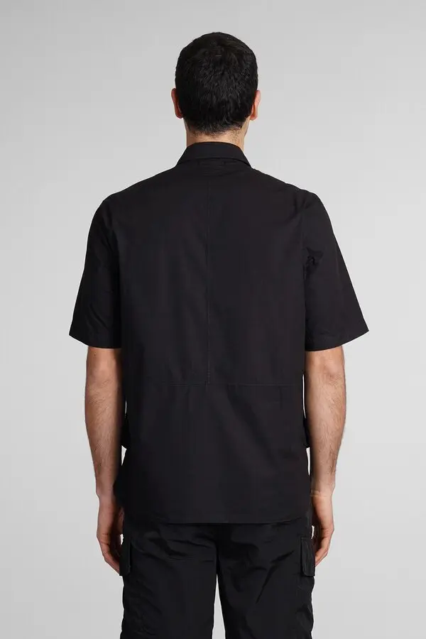 C.P. COMPANY Logo Embroidered Short Sleeved Shirt