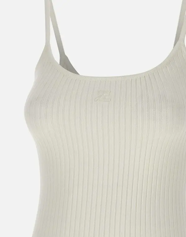 COURREGES Courrèges Reedition Ribbed Knit Top