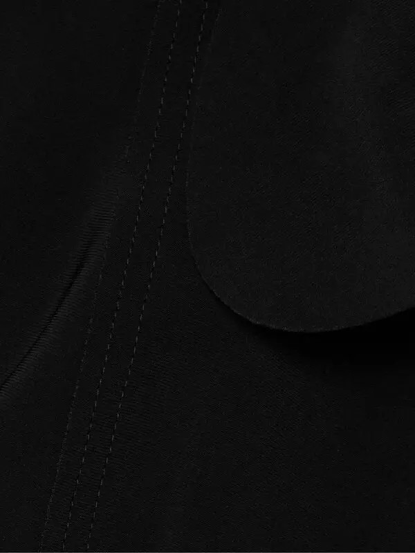 Norma Kamali Peter Pan Collar Cropped Jacket