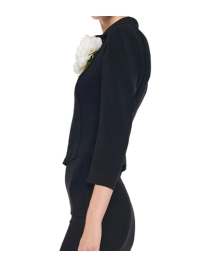Norma Kamali Peter Pan Collar Cropped Jacket