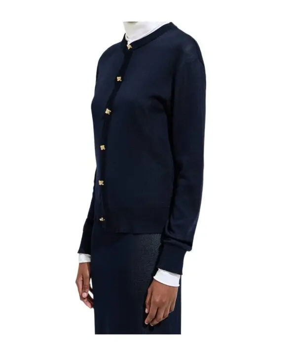 Bottega Veneta Silk Double Knit Cardigan