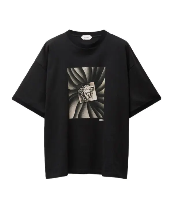Versace Printed Cotton-jersey Regular T-shirt