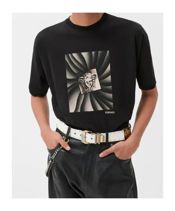 Versace Printed Cotton-jersey Regular T-shirt