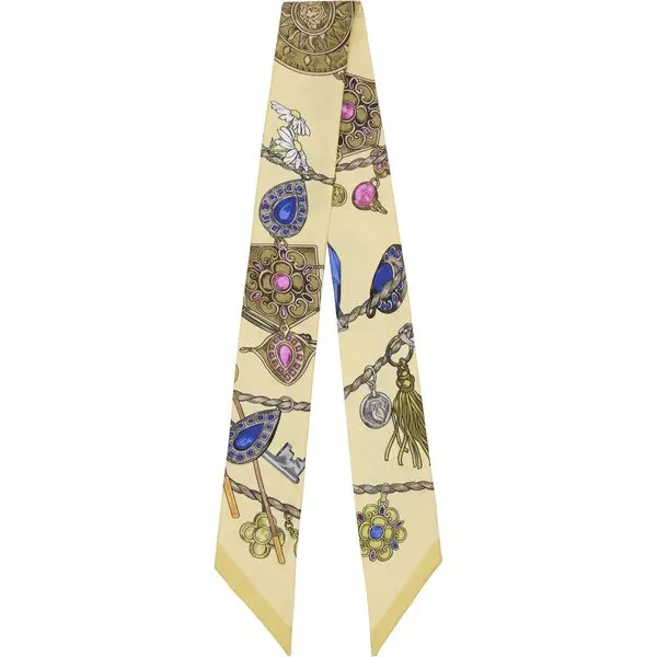 Versace Jewellery-print Silk Scarf