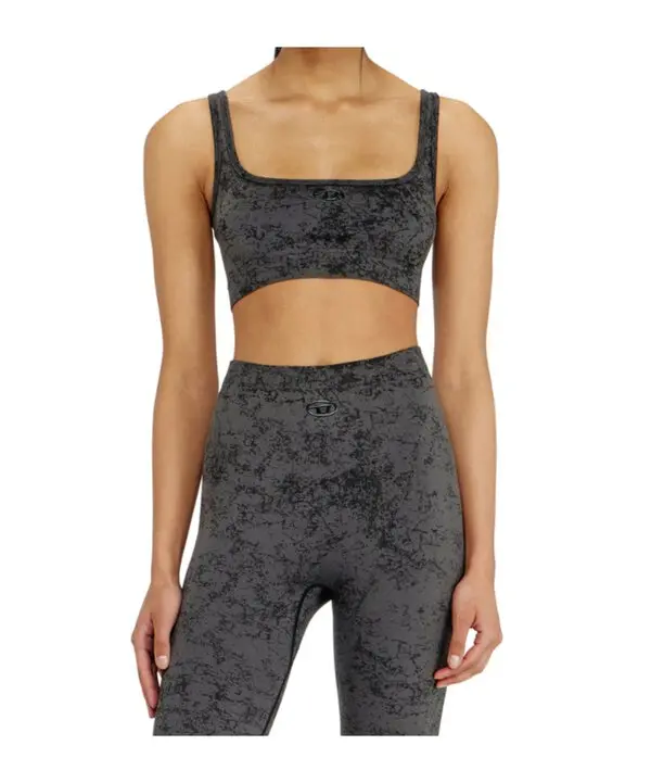DIESEL® Printed Seamless Sports Bra