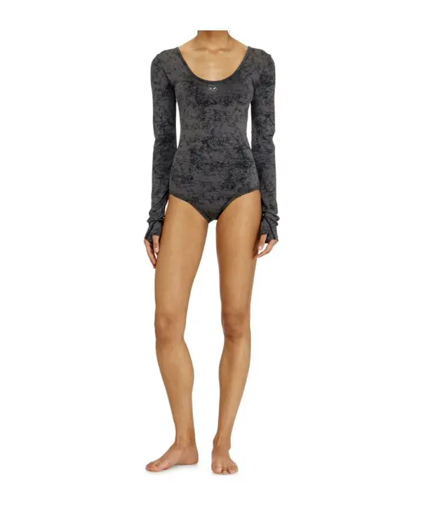 DIESEL® Open-back Long-sleeve Bodysuit