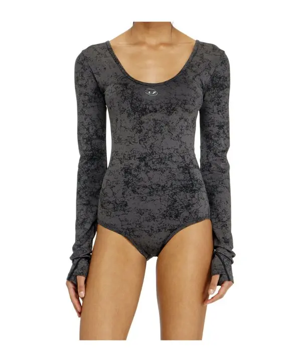 DIESEL® Open-back Long-sleeve Bodysuit