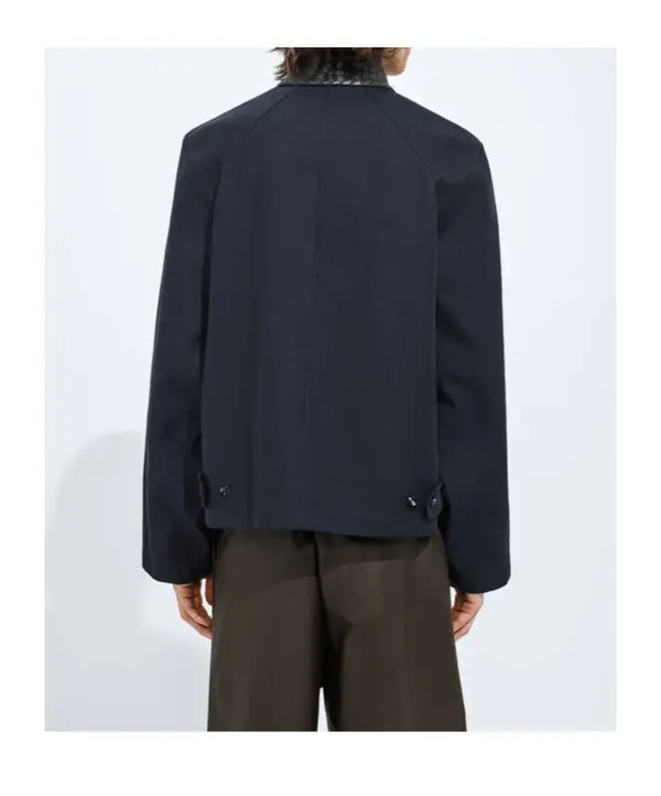 Bottega Veneta Cotton Gabardine Harrington Jacket
